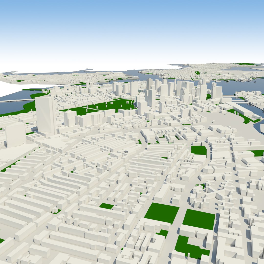 3d Boston Cityscape
