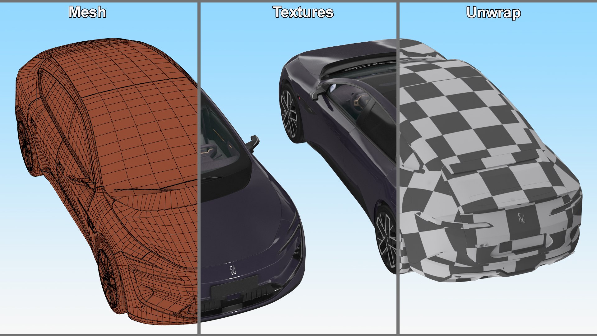 Avatr 12 EV Purple Color 3D Model - TurboSquid 2214564