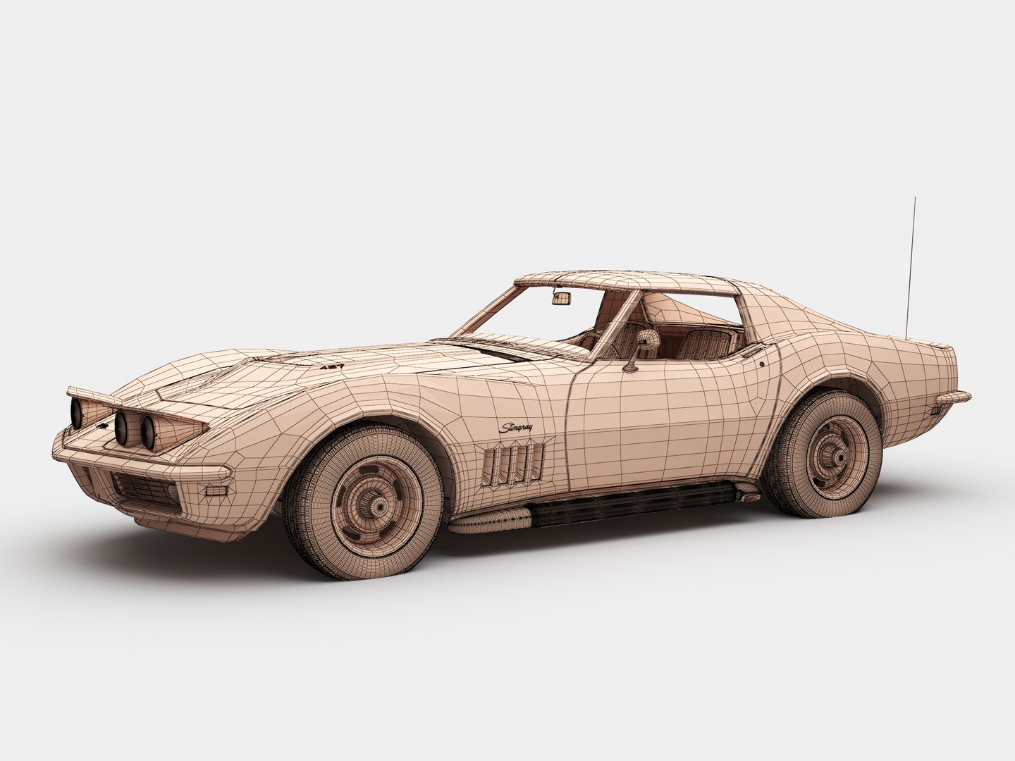 3D 1969 Chevrolet Corvette ZL1 427 model - TurboSquid 1738729