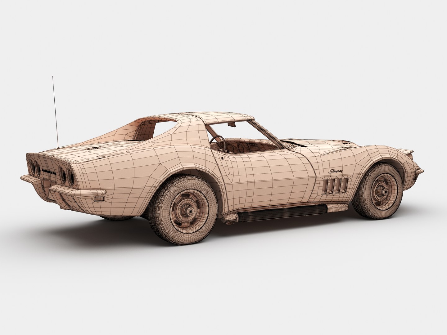 3D 1969 Chevrolet Corvette ZL1 427 model - TurboSquid 1738729