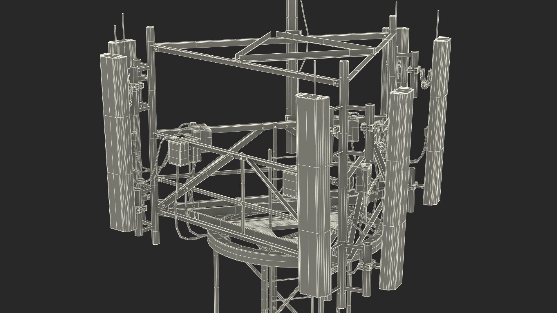 3D Rooftop Cellular Transmitter - TurboSquid 2274182