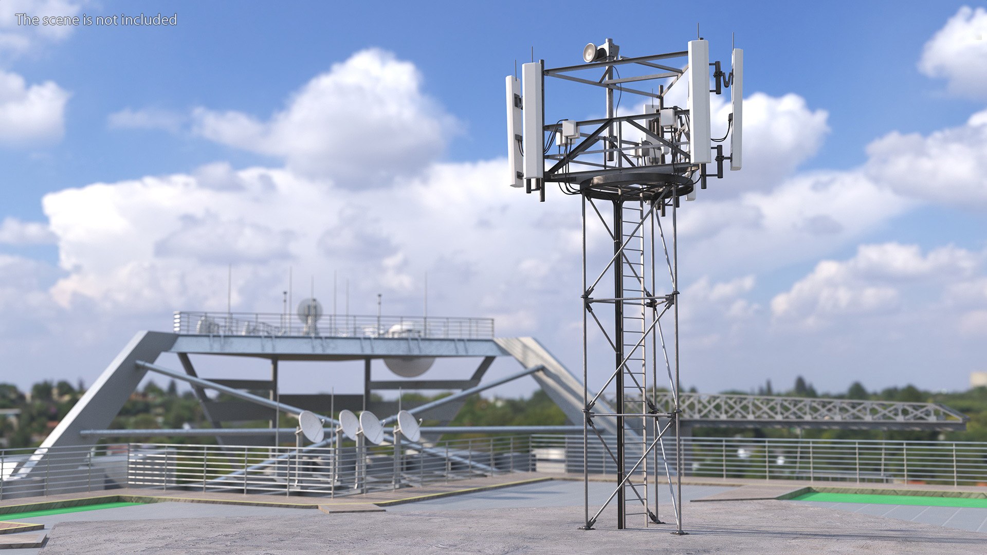 3D Rooftop Cellular Transmitter - TurboSquid 2274182