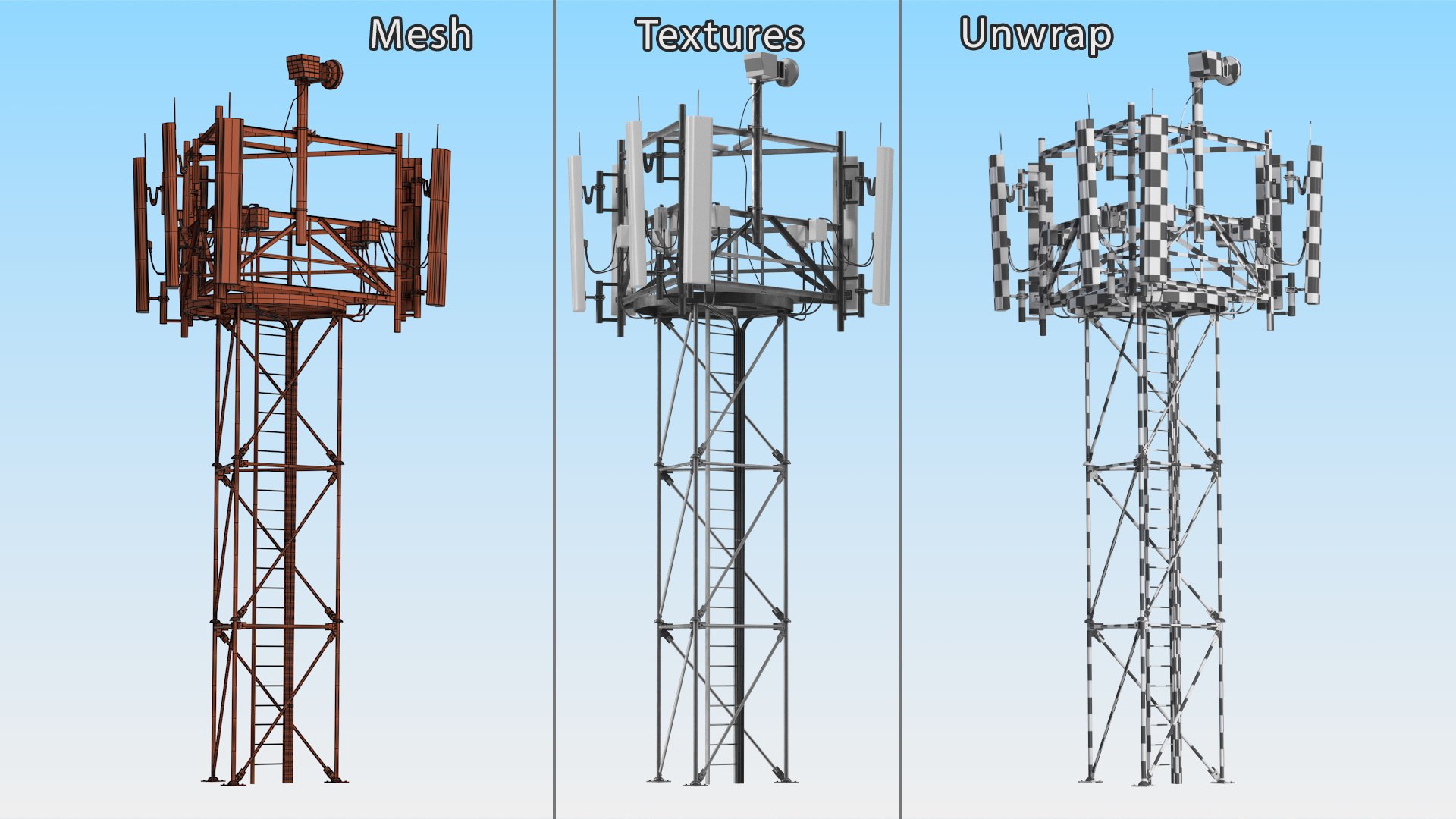 3D Rooftop Cellular Transmitter - TurboSquid 2274182