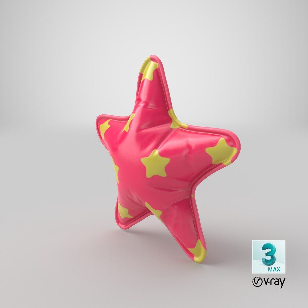 Star Balloon 1 3D Model - TurboSquid 1545348
