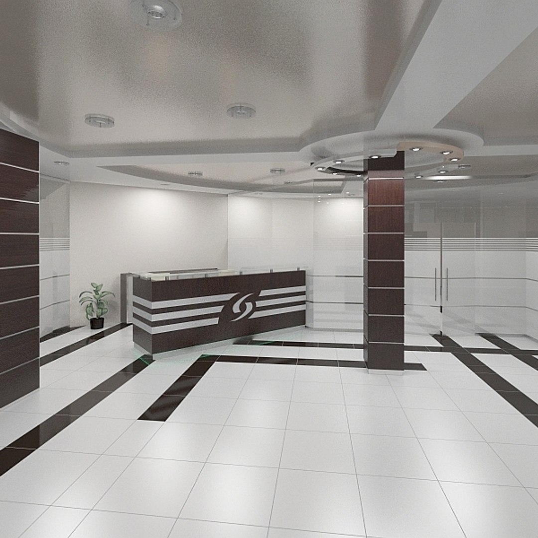 Hall Reception Scene 3d Max