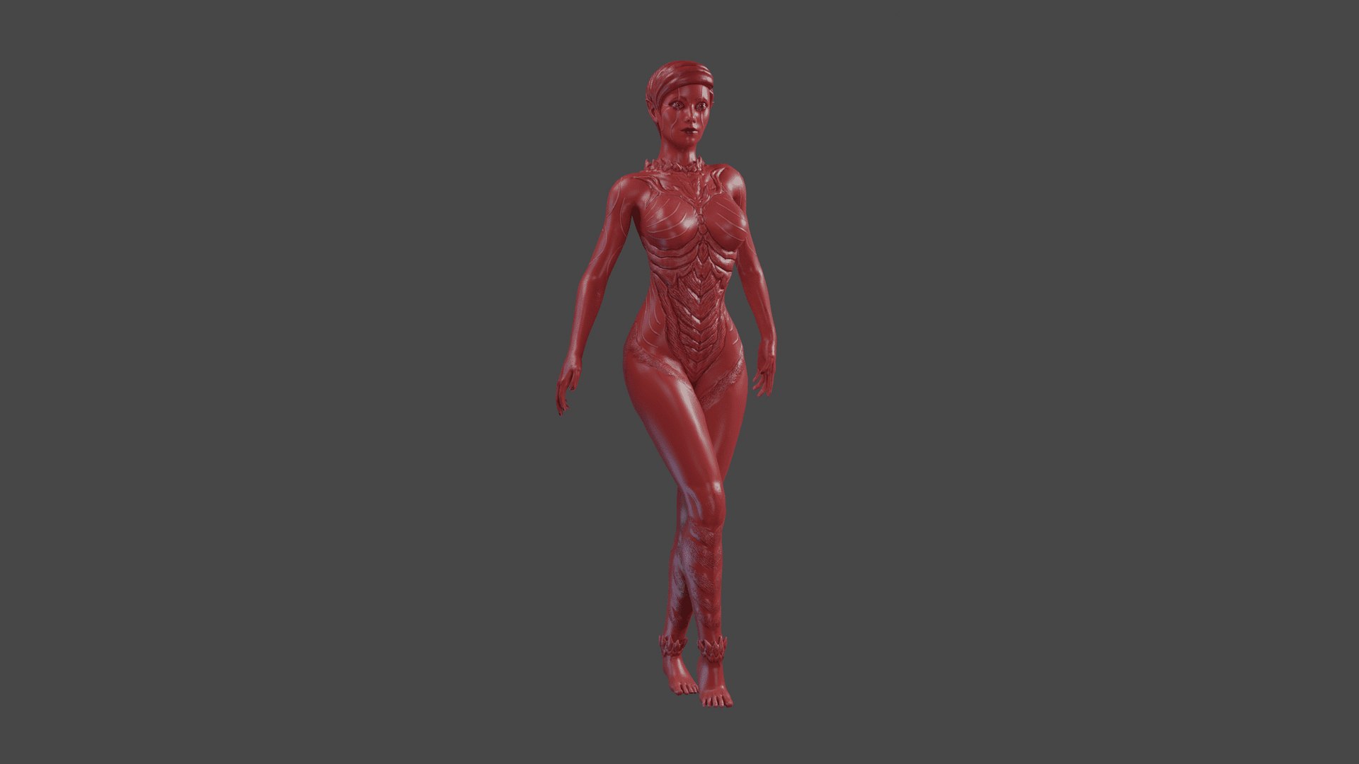 3D Alien Girl Model - TurboSquid 1900367