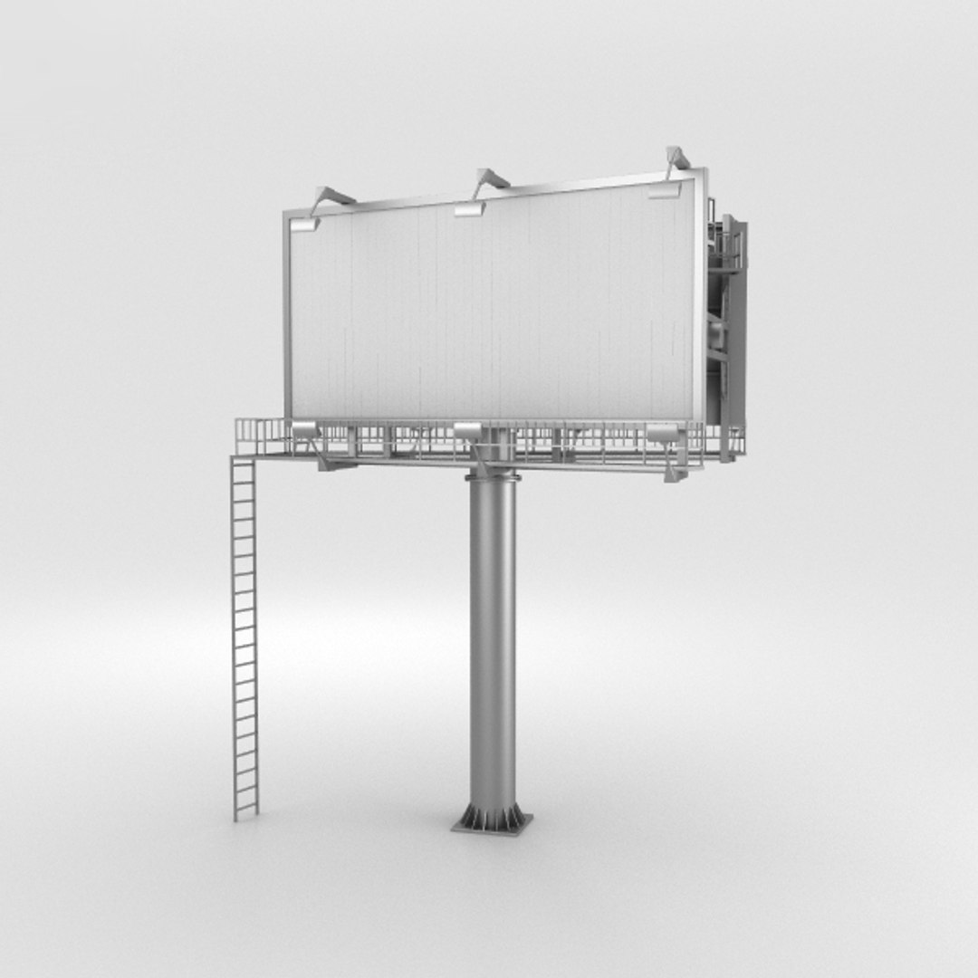 Billboard Advertising Ad 3D Model - TurboSquid 1375147