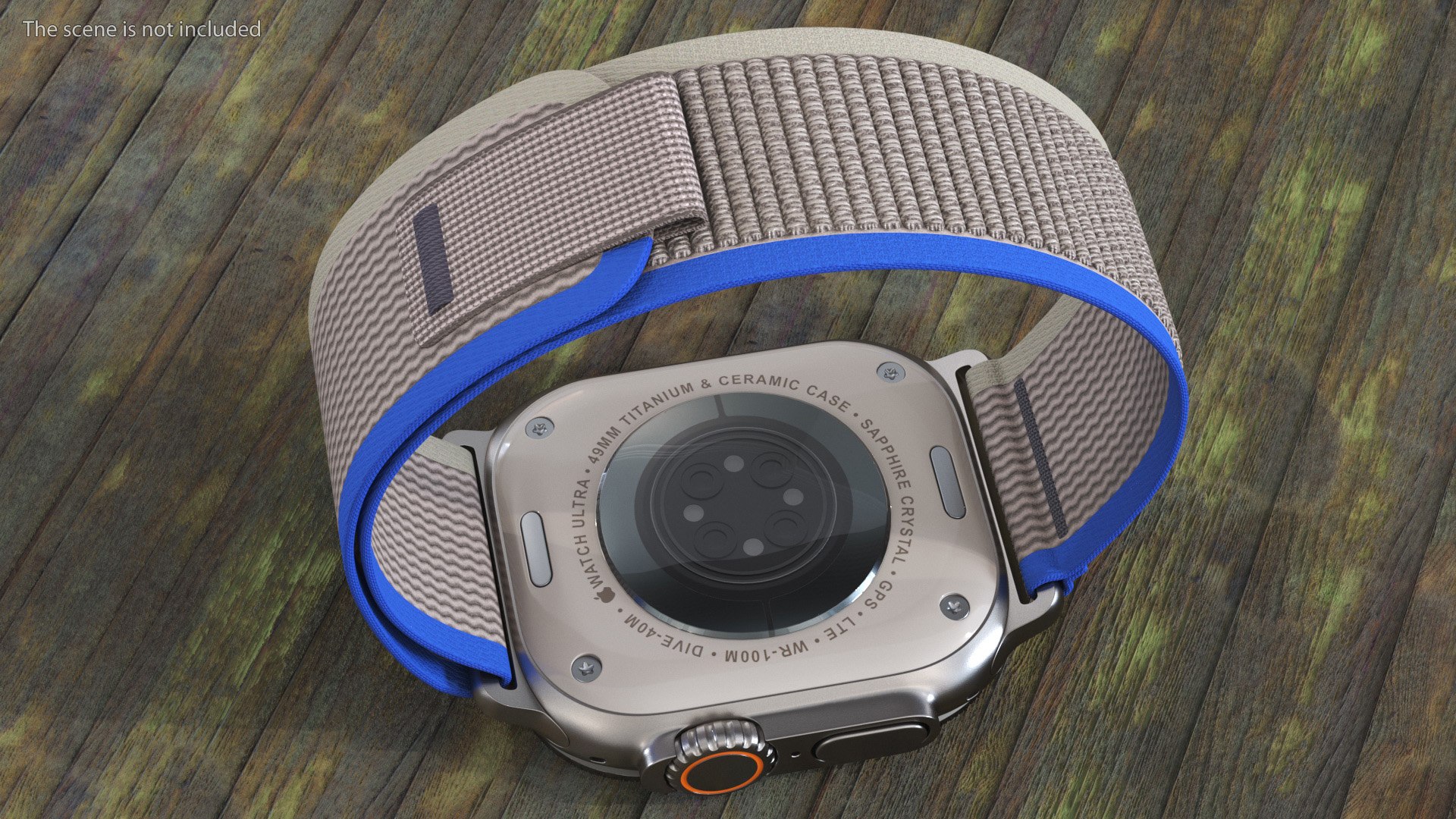 3D Apple Watch Ultra Trail Loop Blue-Gray - TurboSquid 1984122