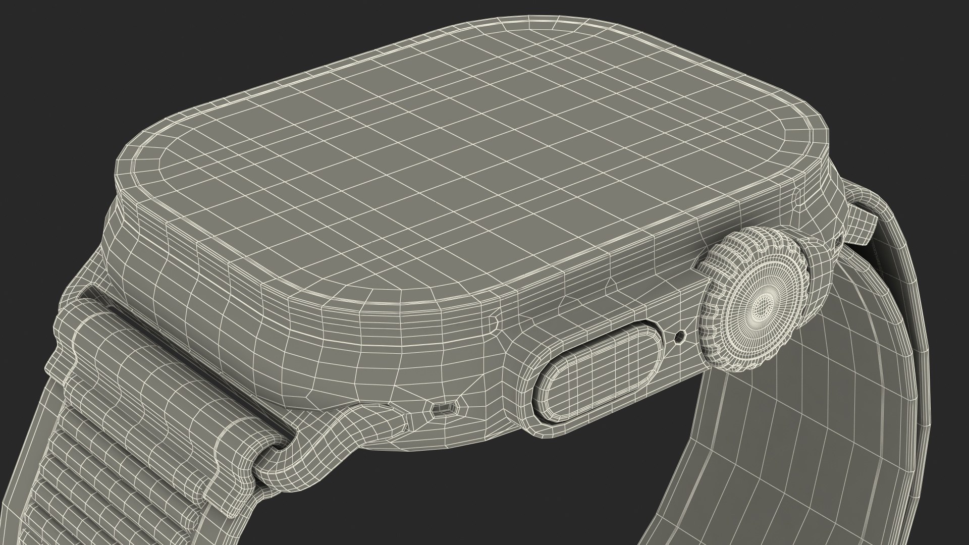 3D Apple Watch Ultra Trail Loop Blue-Gray - TurboSquid 1984122