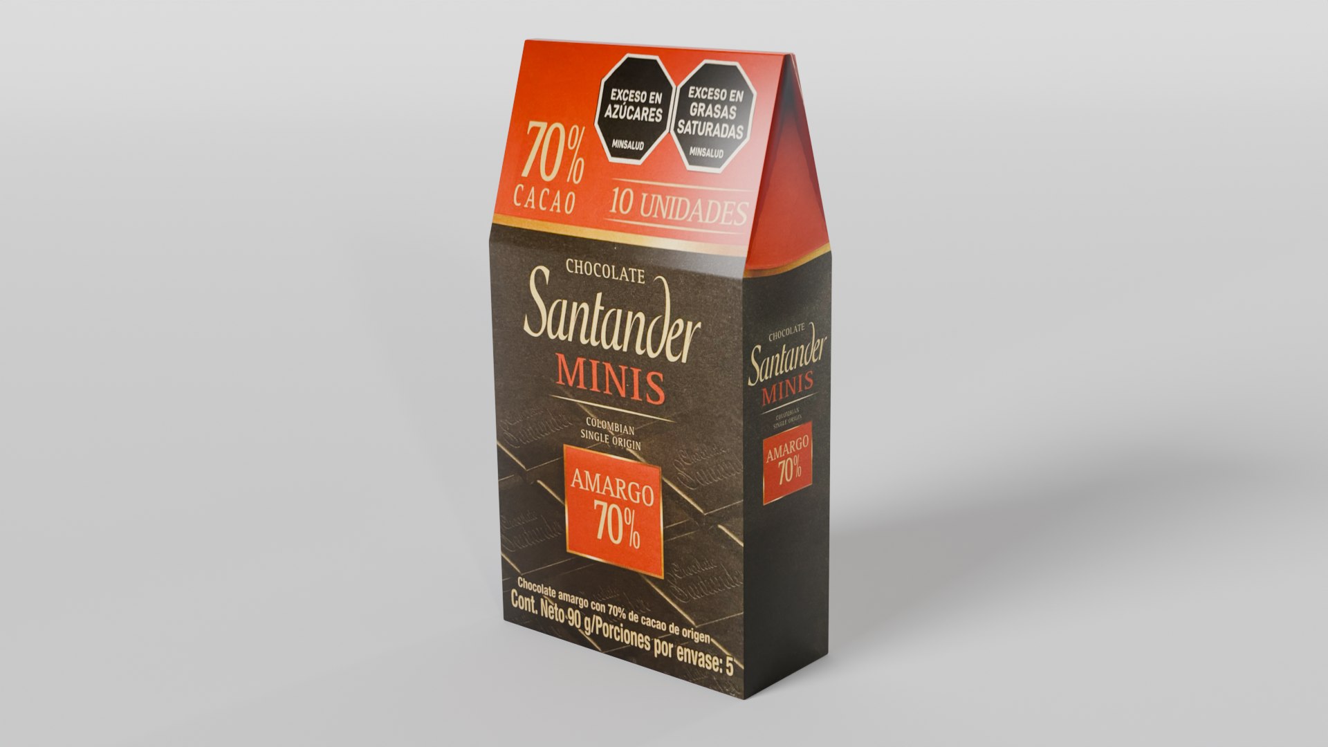 Chocolate Santander Minis 3D Model - TurboSquid 2272892