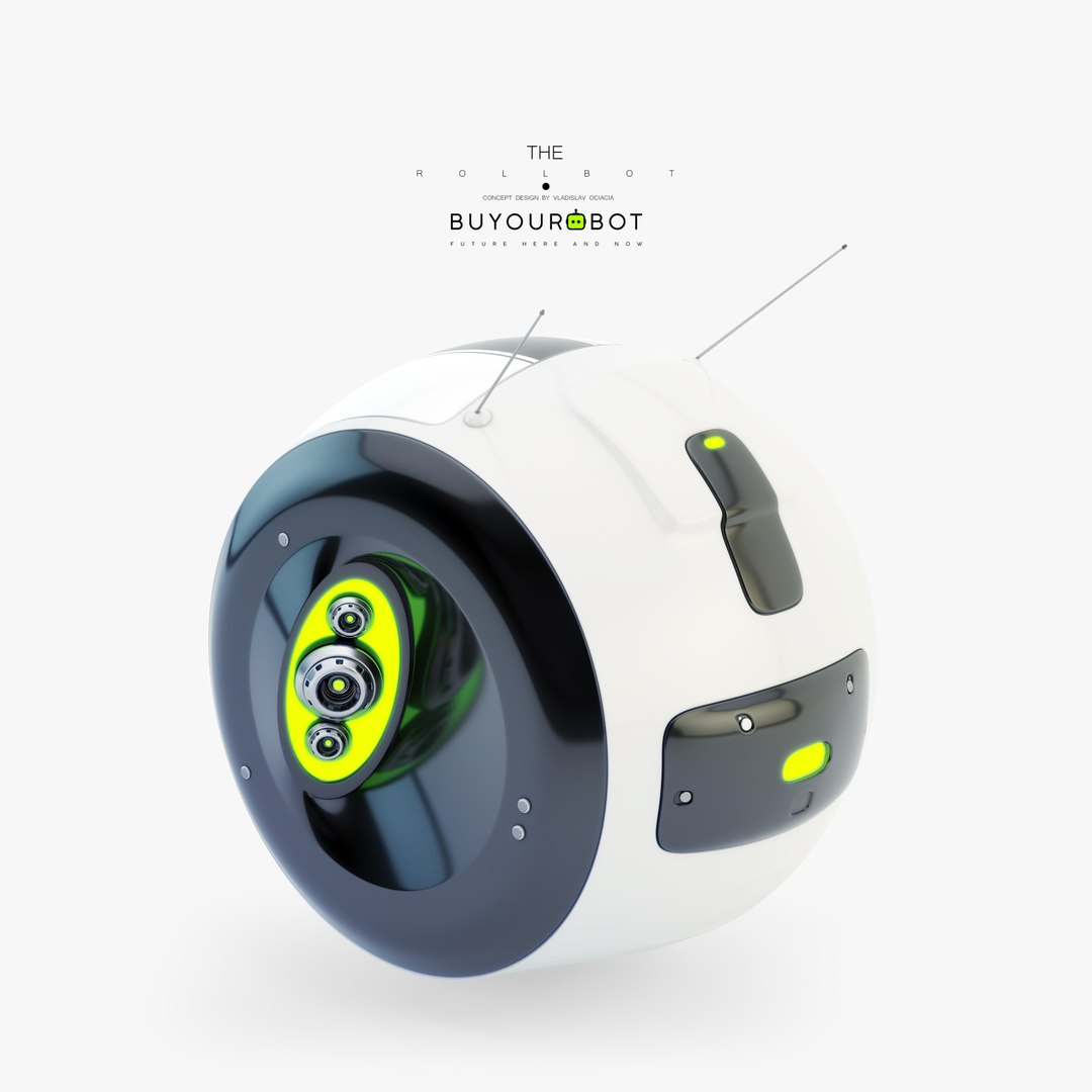 Cute Rolling Bot Toy Model - TurboSquid 1473595