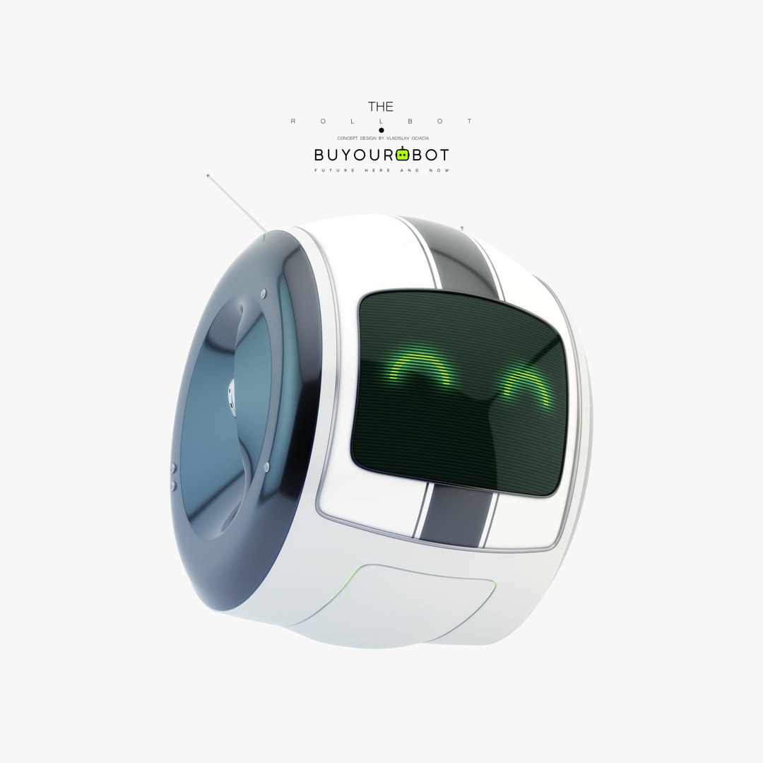 Cute Rolling Bot Toy Model - TurboSquid 1473595