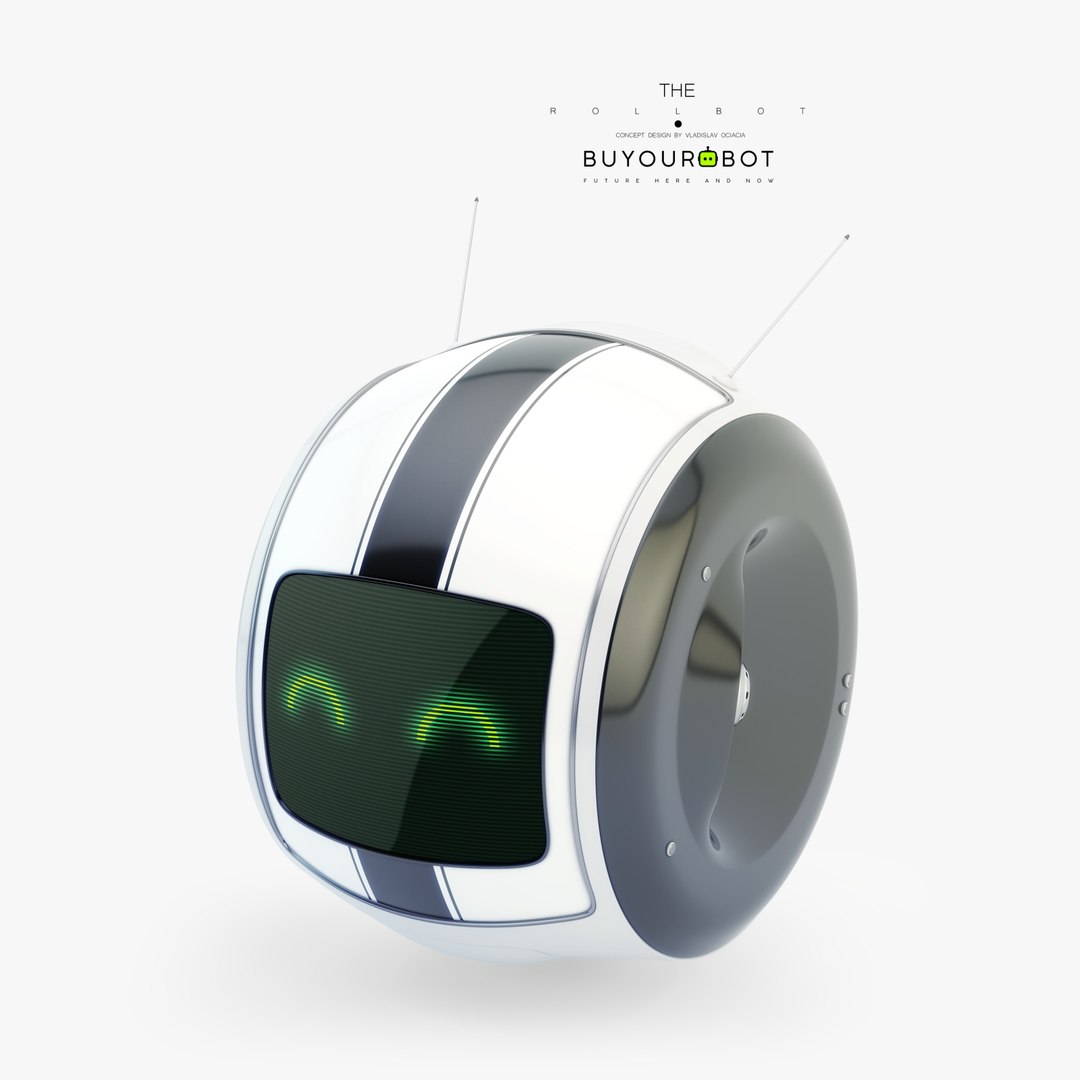 Cute Rolling Bot Toy Model - TurboSquid 1473595