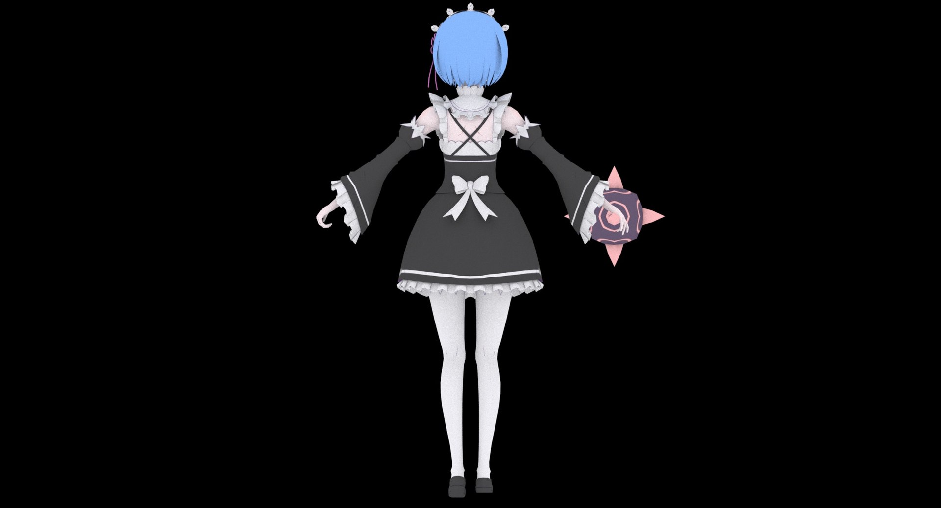 3D Model Rem From RE-Zero GameReady Rigged And Animted - TurboSquid 2120158