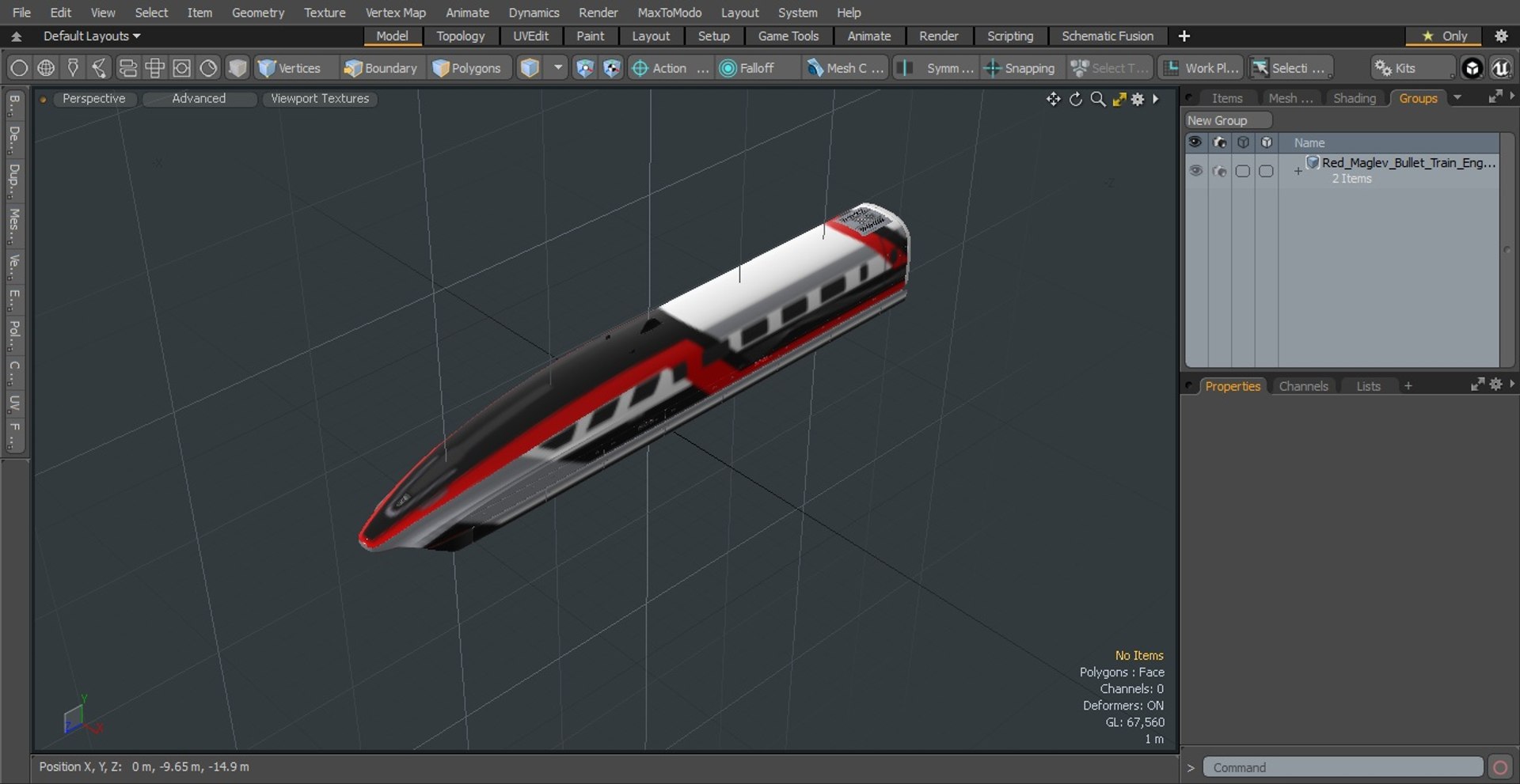 3D Red Maglev Bullet Train Engine - TurboSquid 2081340
