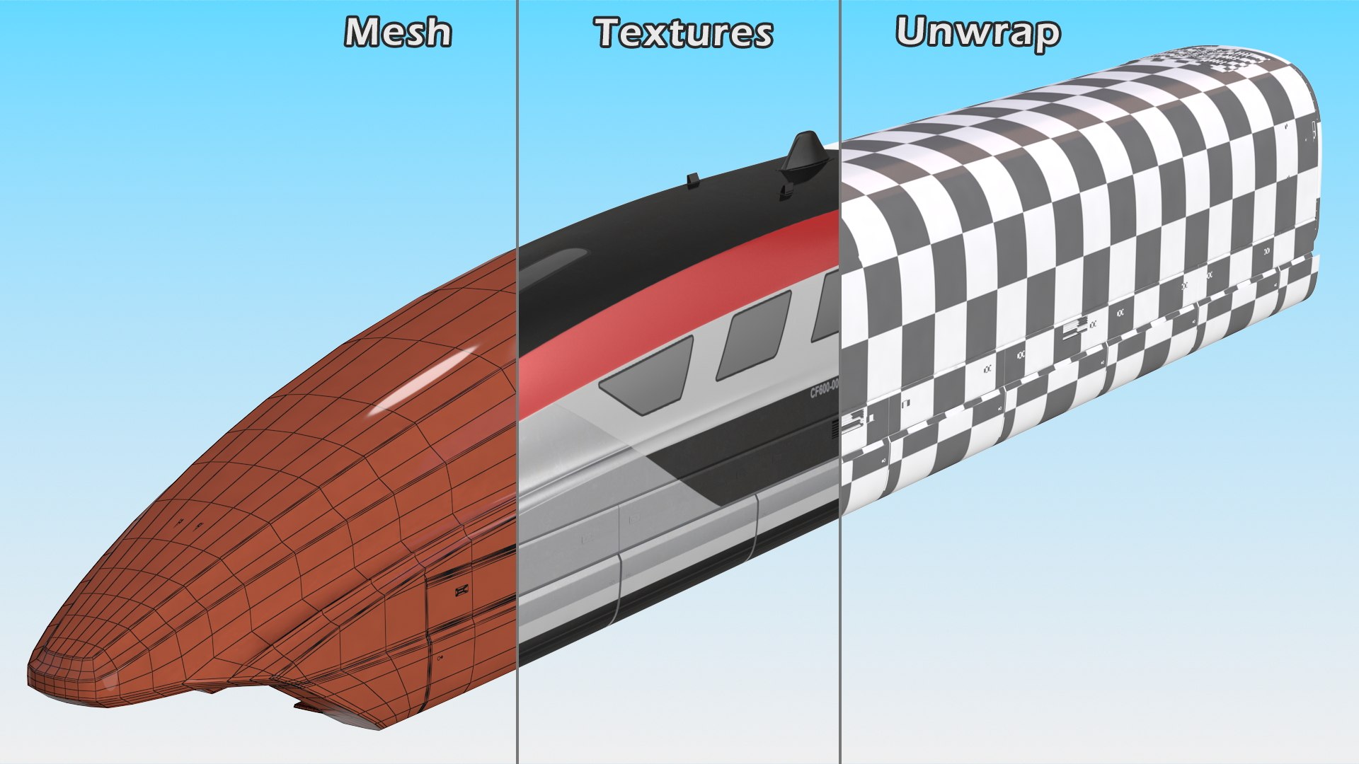 3D Red Maglev Bullet Train Engine - TurboSquid 2081340
