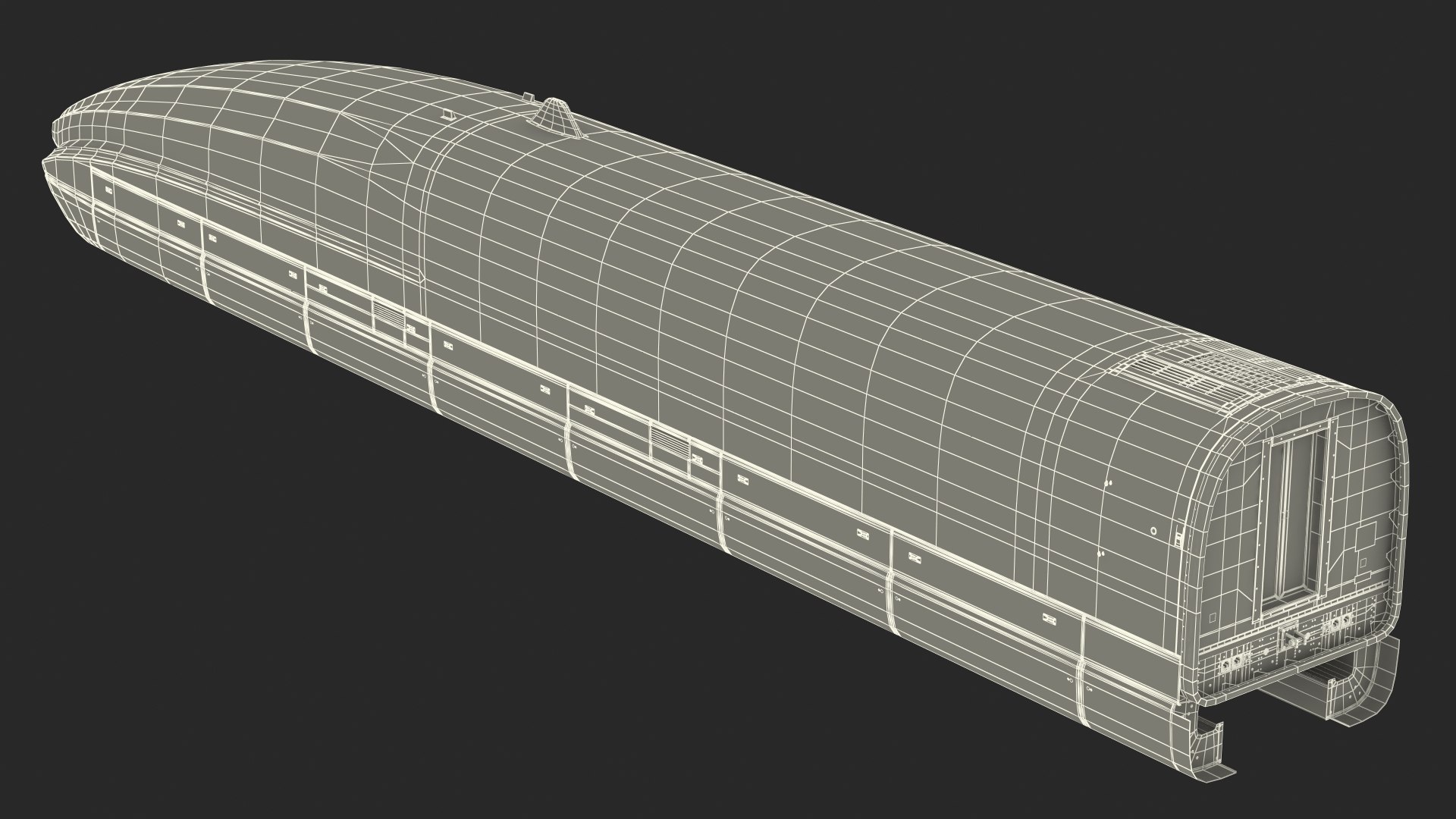 3D Red Maglev Bullet Train Engine - TurboSquid 2081340