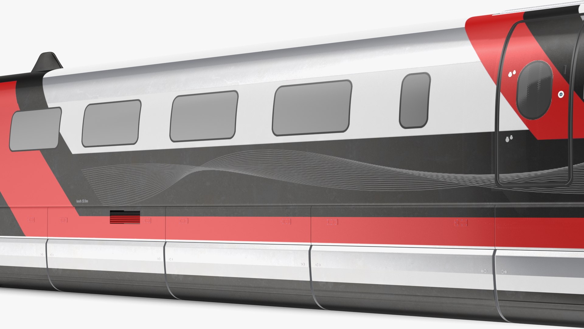 3D Red Maglev Bullet Train Engine - TurboSquid 2081340