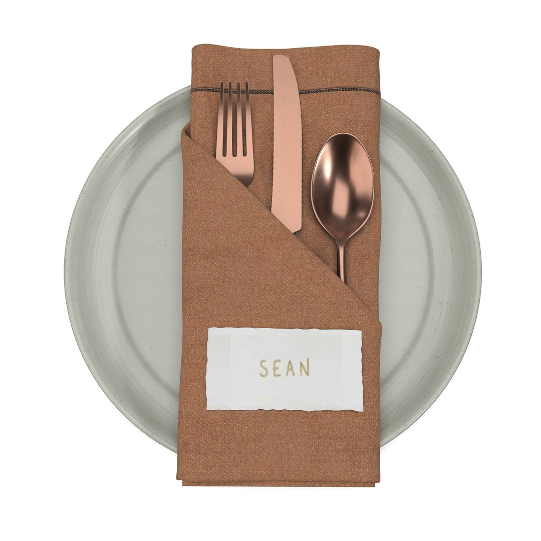 3D Angled Pocket Napkin PBR - TurboSquid 2213563