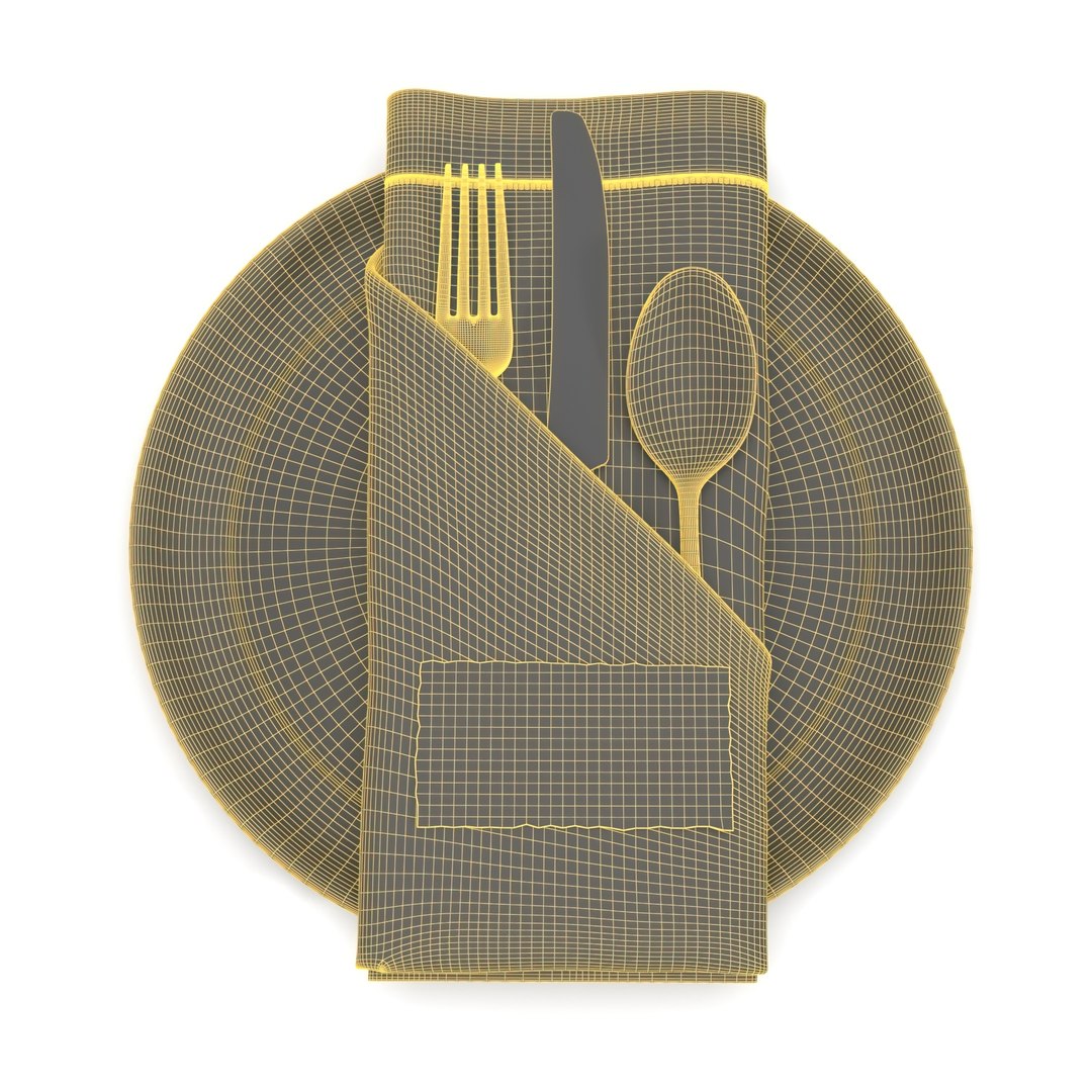 3D Angled Pocket Napkin PBR - TurboSquid 2213563