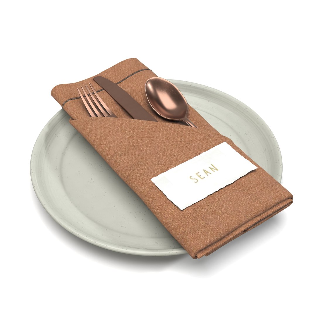 3D Angled Pocket Napkin PBR - TurboSquid 2213563