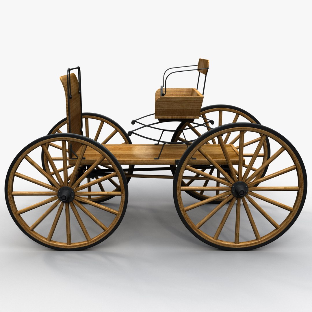 Buckboard Wagon Obj
