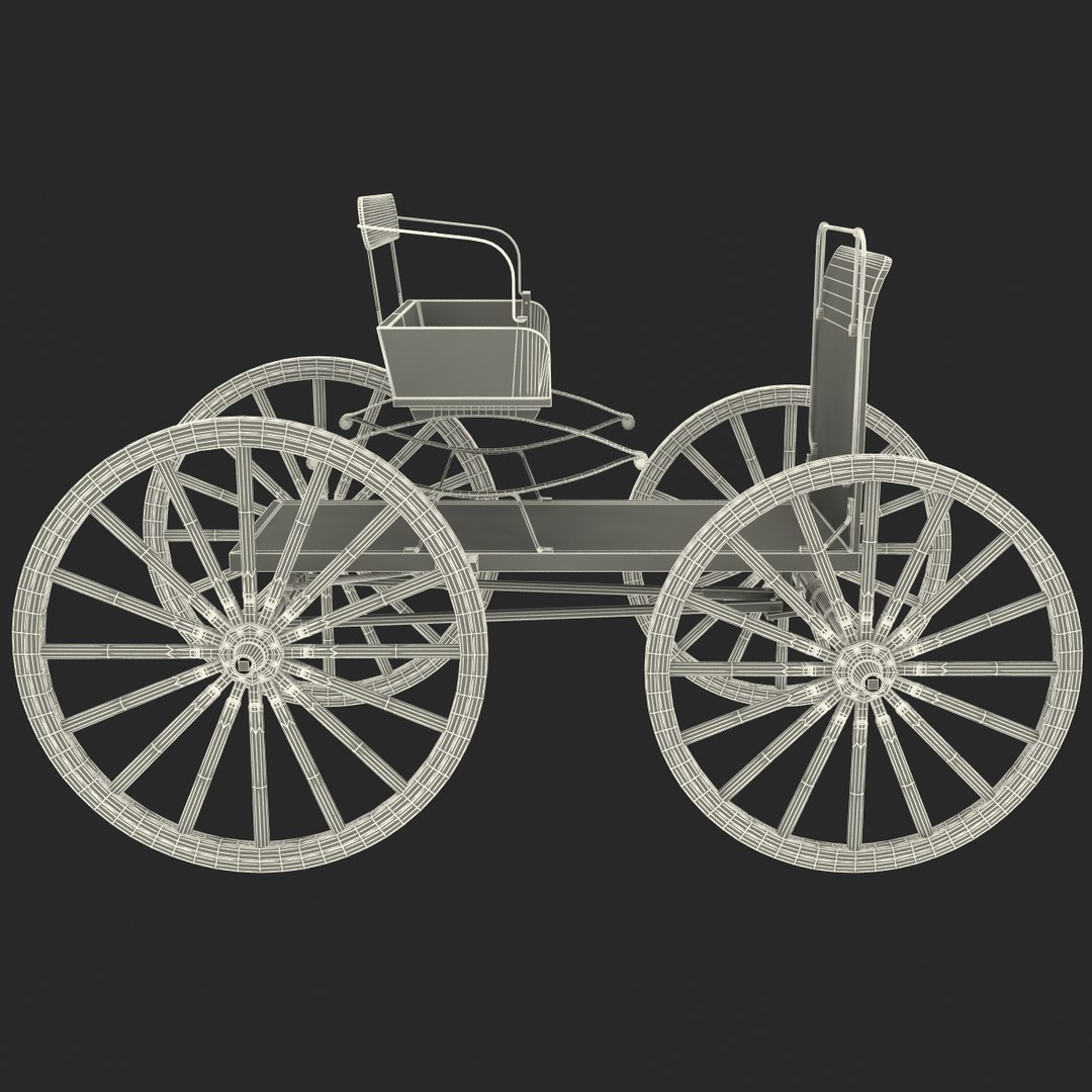 Buckboard Wagon Obj