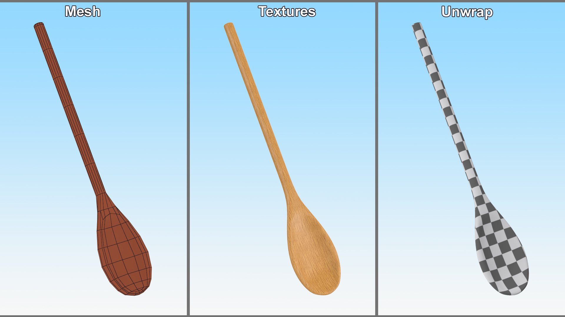 Wooden Spoon 3D Model - TurboSquid 2112721