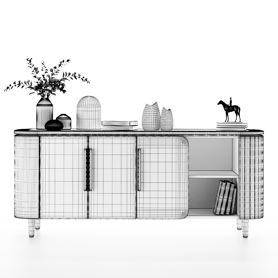 3D Cabinetfurniture Pedestal - TurboSquid 1674715