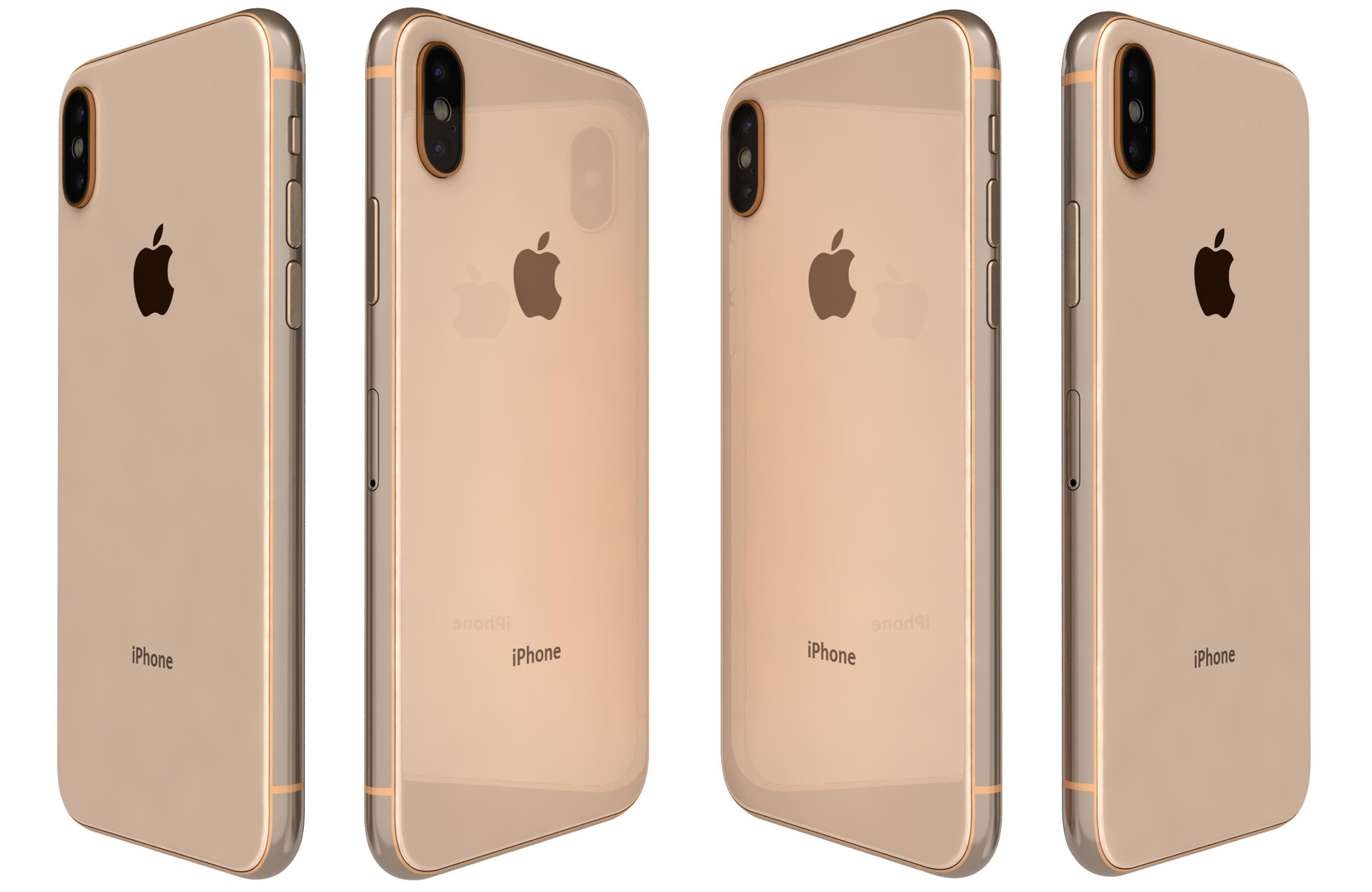 3D apple iphone xs colors model - TurboSquid 1332048