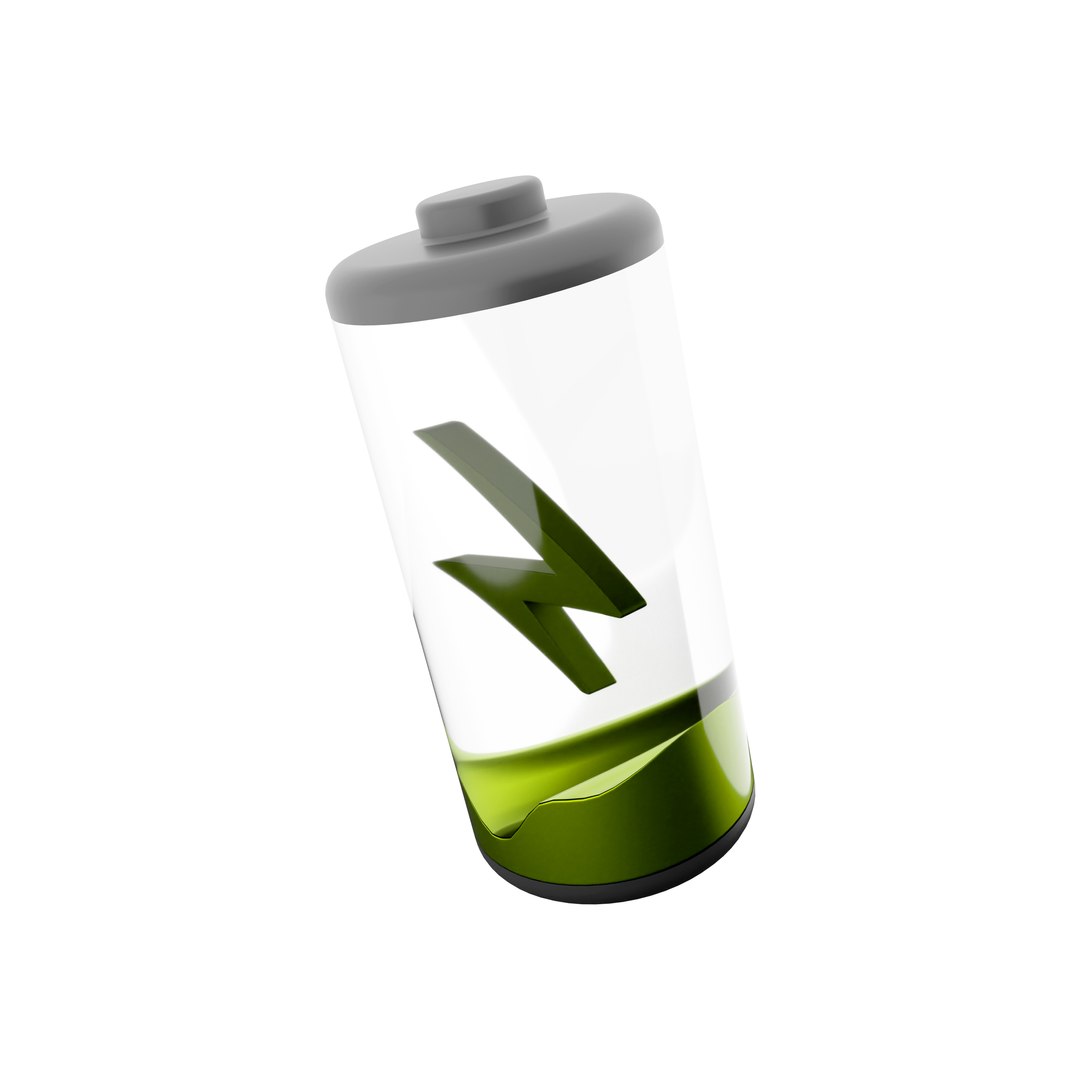 3D Green Battery Icon - TurboSquid 2063182