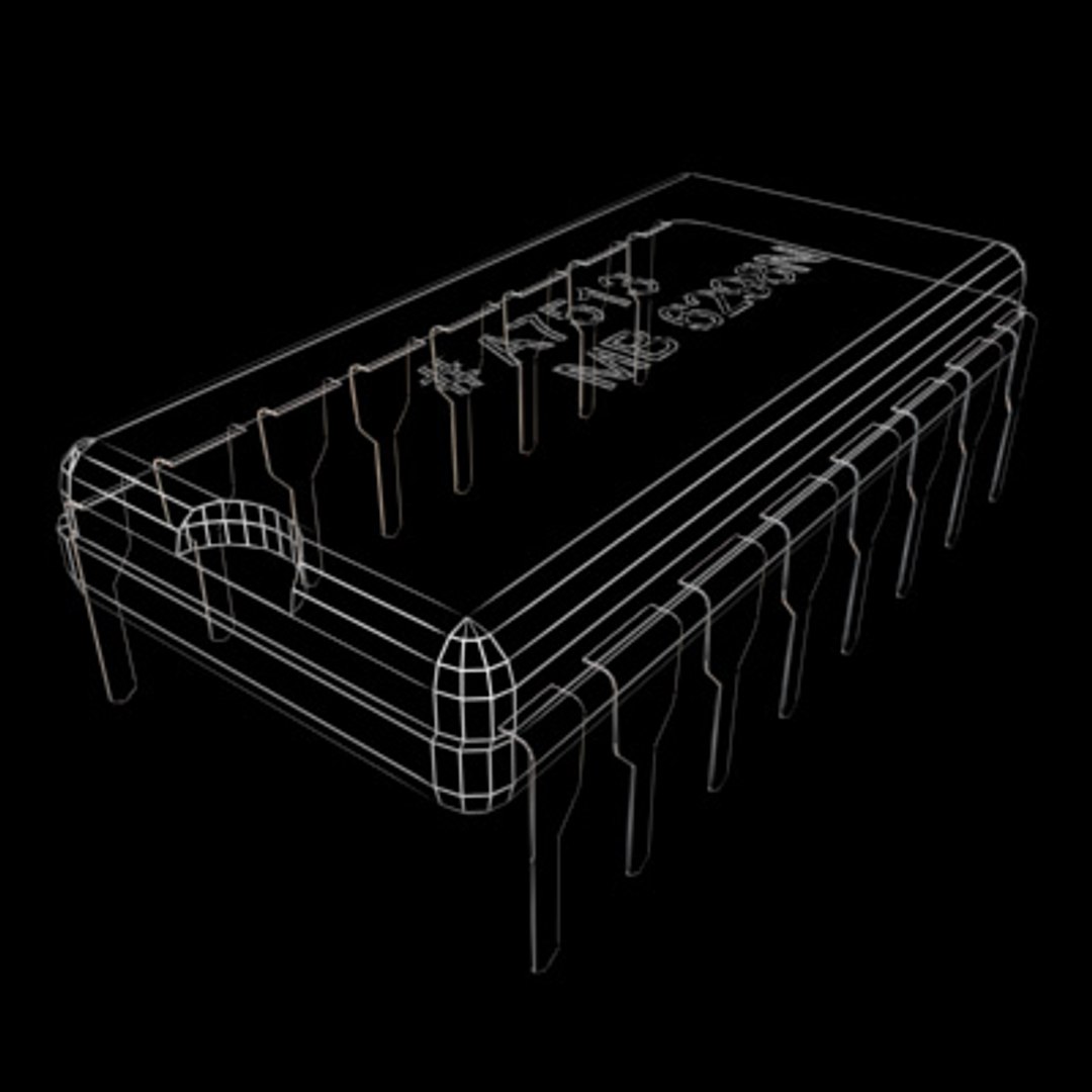 Electronic Chip 3d Model