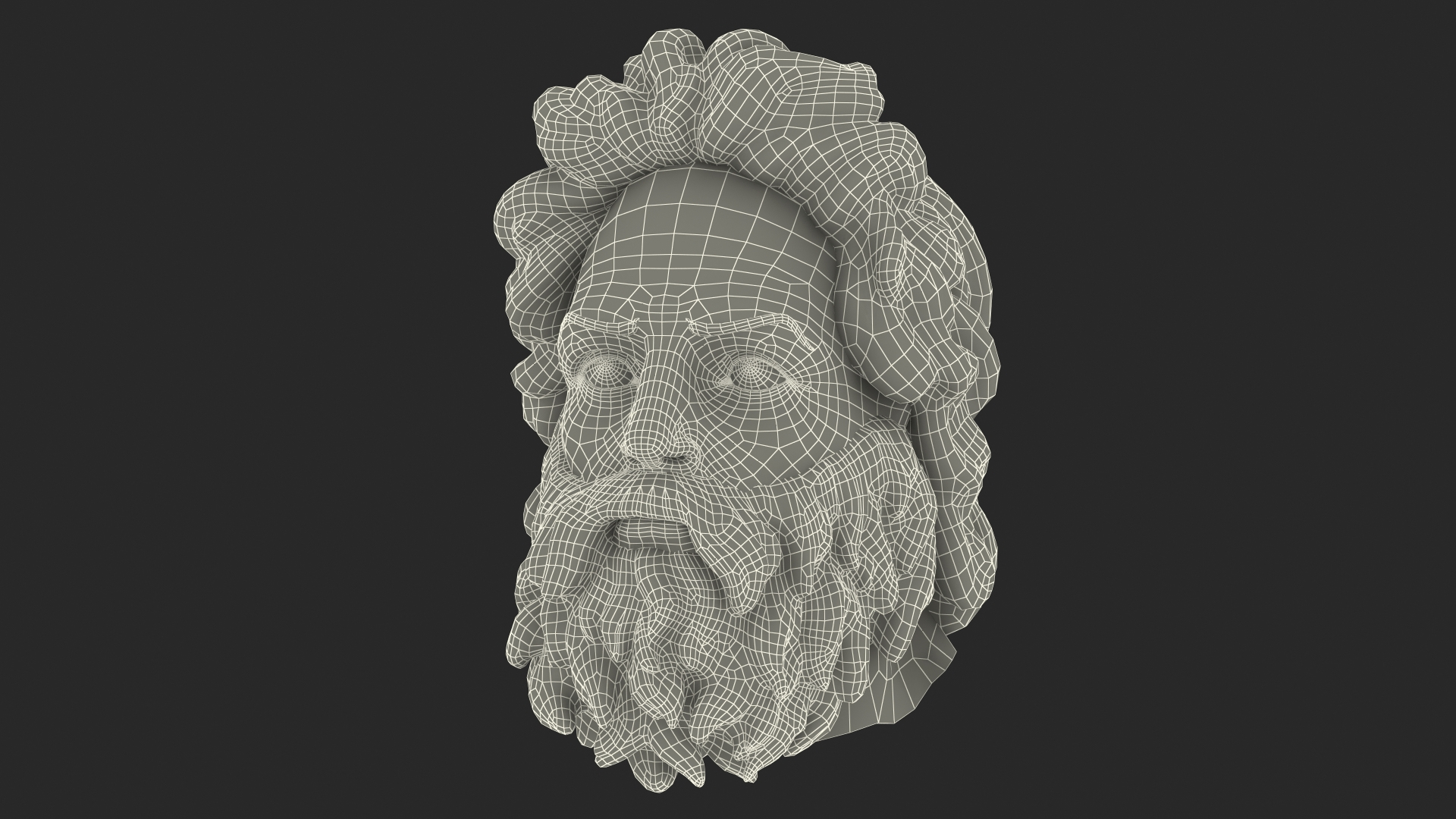 Poseidon Head Bronze Model - TurboSquid 1772177