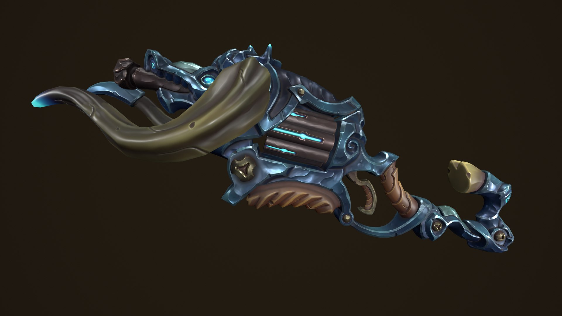 Modular Stylized Bull Rifle Shotgun Revolver 3D Model - TurboSquid 2393479