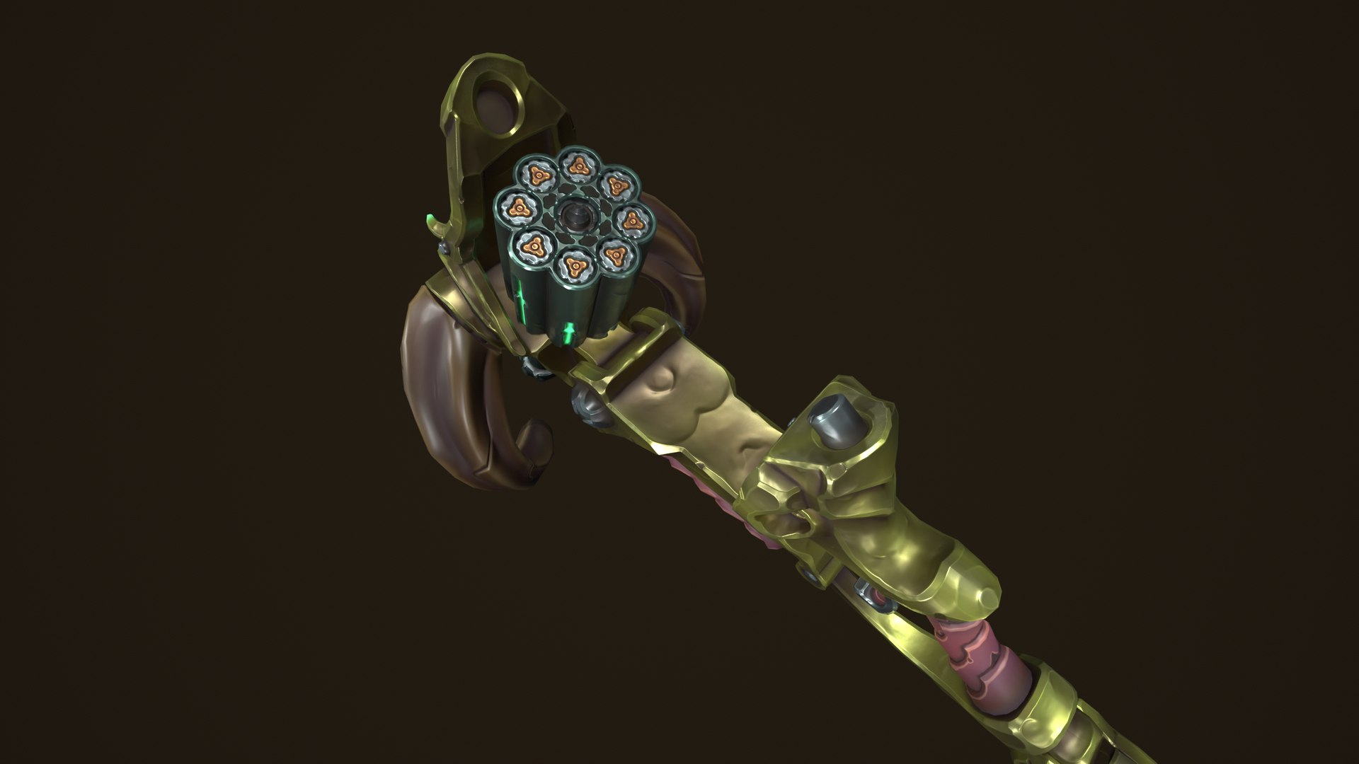 Modular Stylized Bull Rifle Shotgun Revolver 3D Model - TurboSquid 2393479