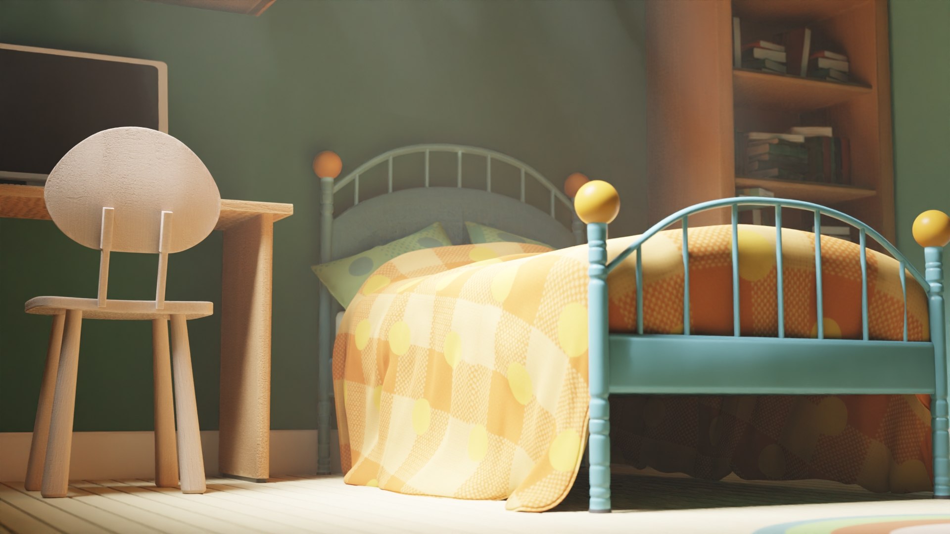 CARTOON BEDROOM 002 Model - TurboSquid 2058834