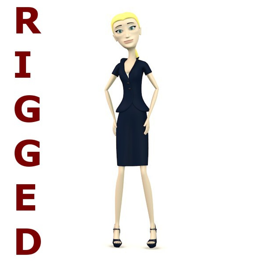 X Cindy Business - Rigged