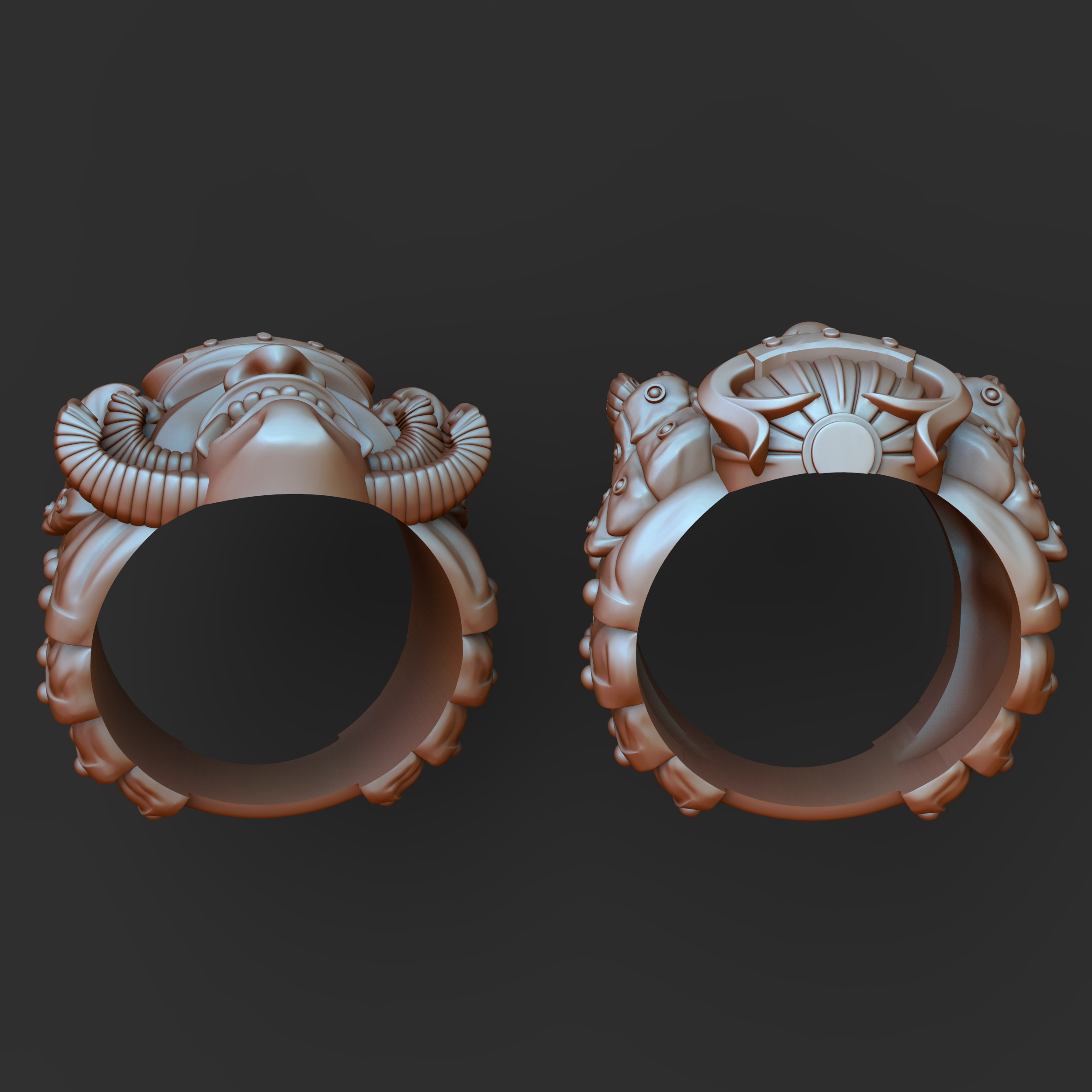 Silver ring samurai armor model - TurboSquid 1424064