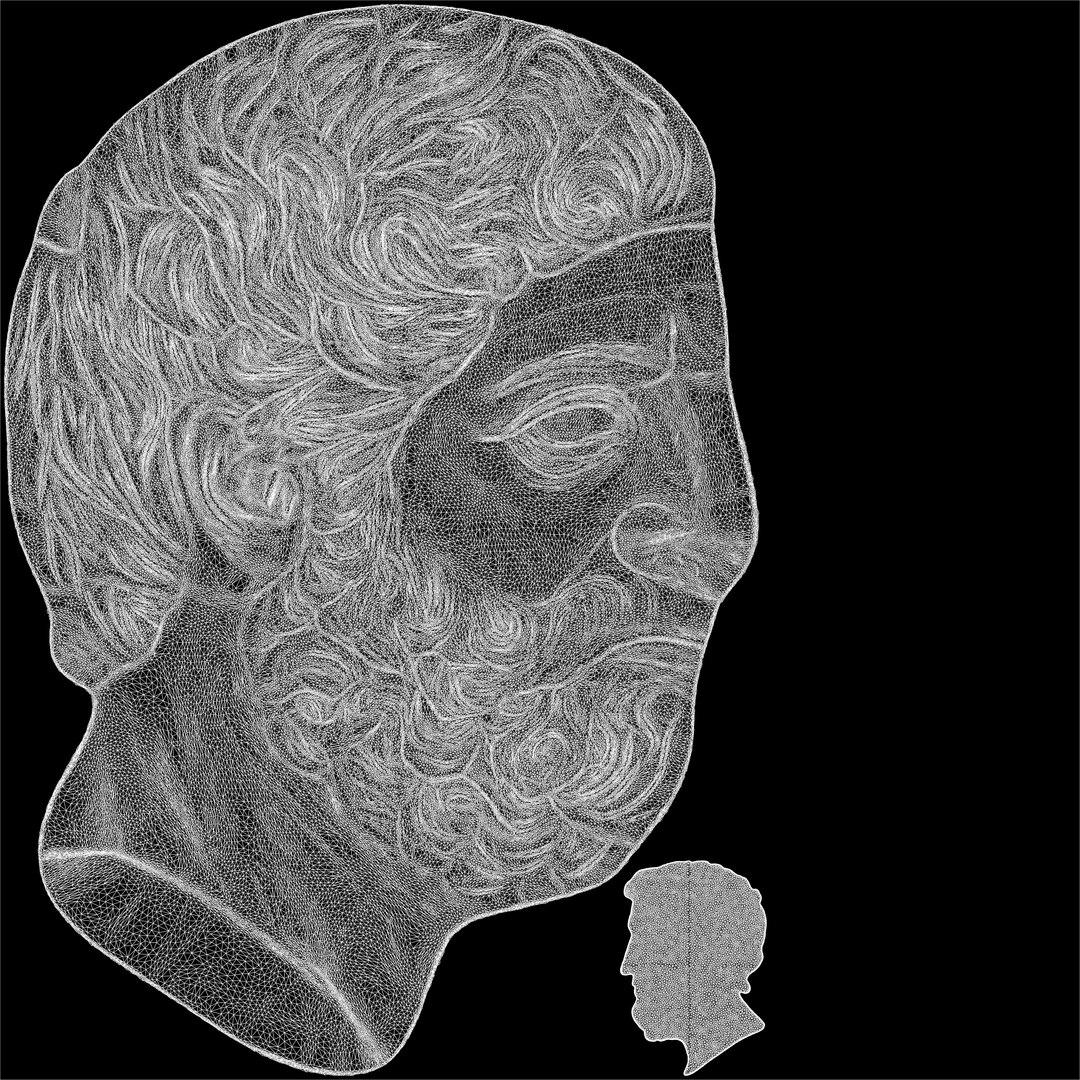 3D Model Roman Man Relief 3 - TurboSquid 2287784