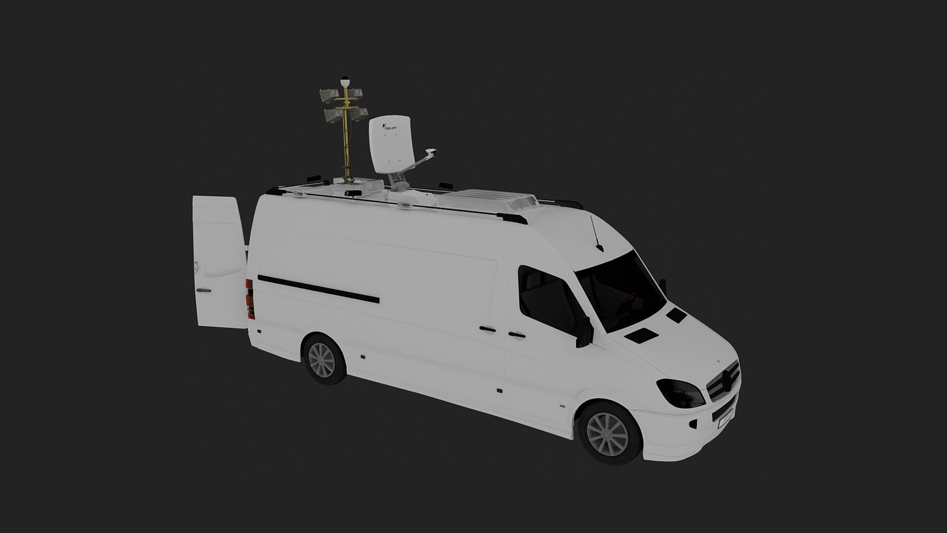 Television Car 3D model - TurboSquid 1835688