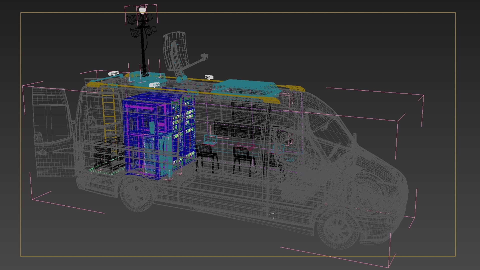 Television Car 3D model - TurboSquid 1835688