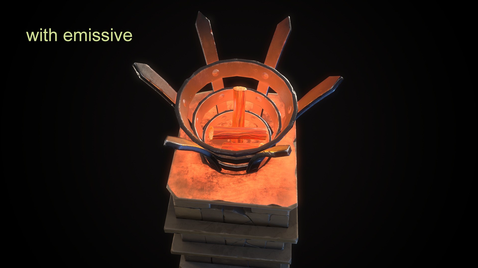 Stylized Torch 3D Model - TurboSquid 1701983