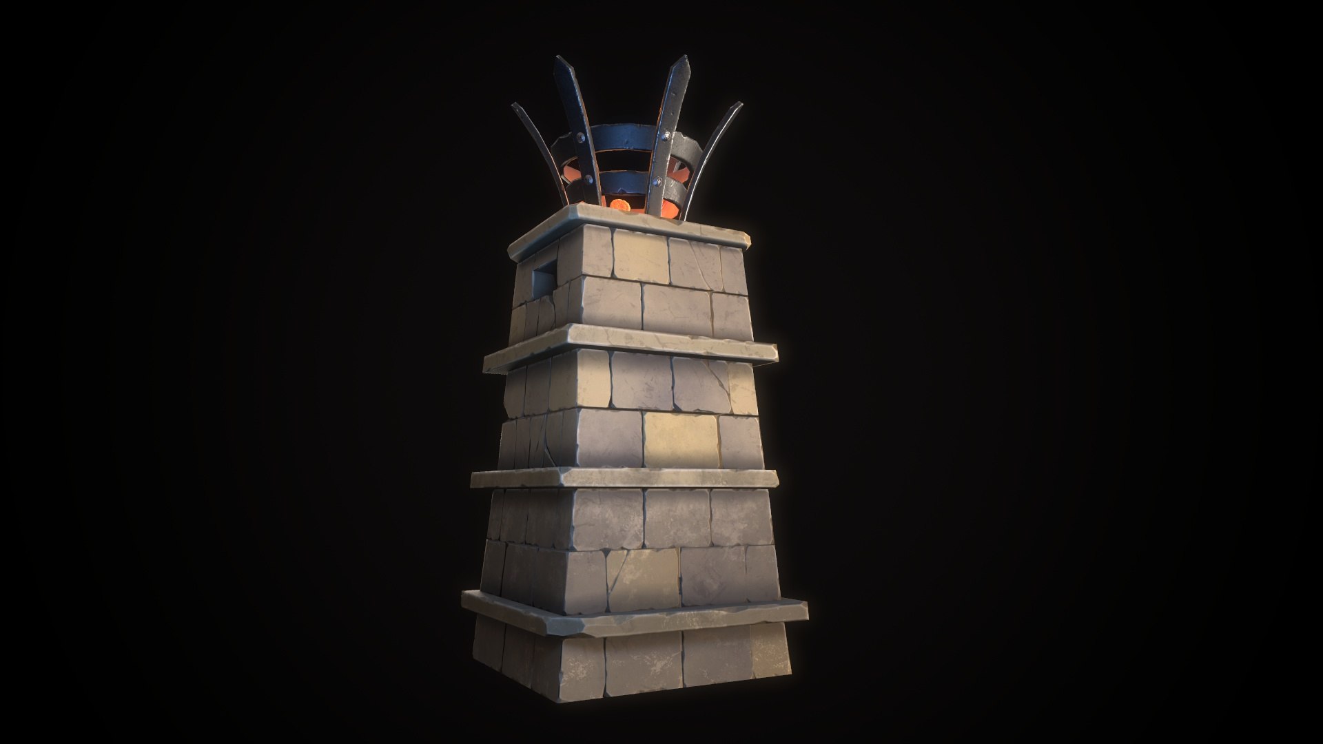 Stylized Torch 3D Model - TurboSquid 1701983