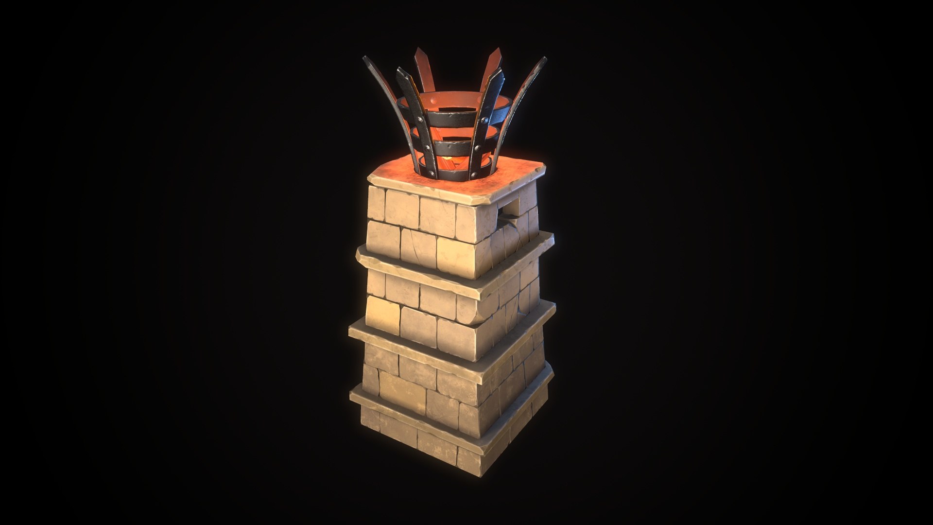 Stylized Torch 3D Model - TurboSquid 1701983