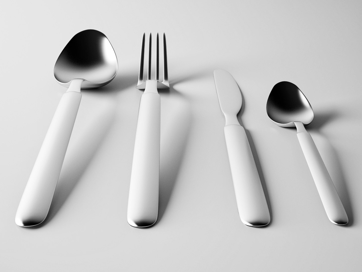 Cutlery Set 3d Dxf