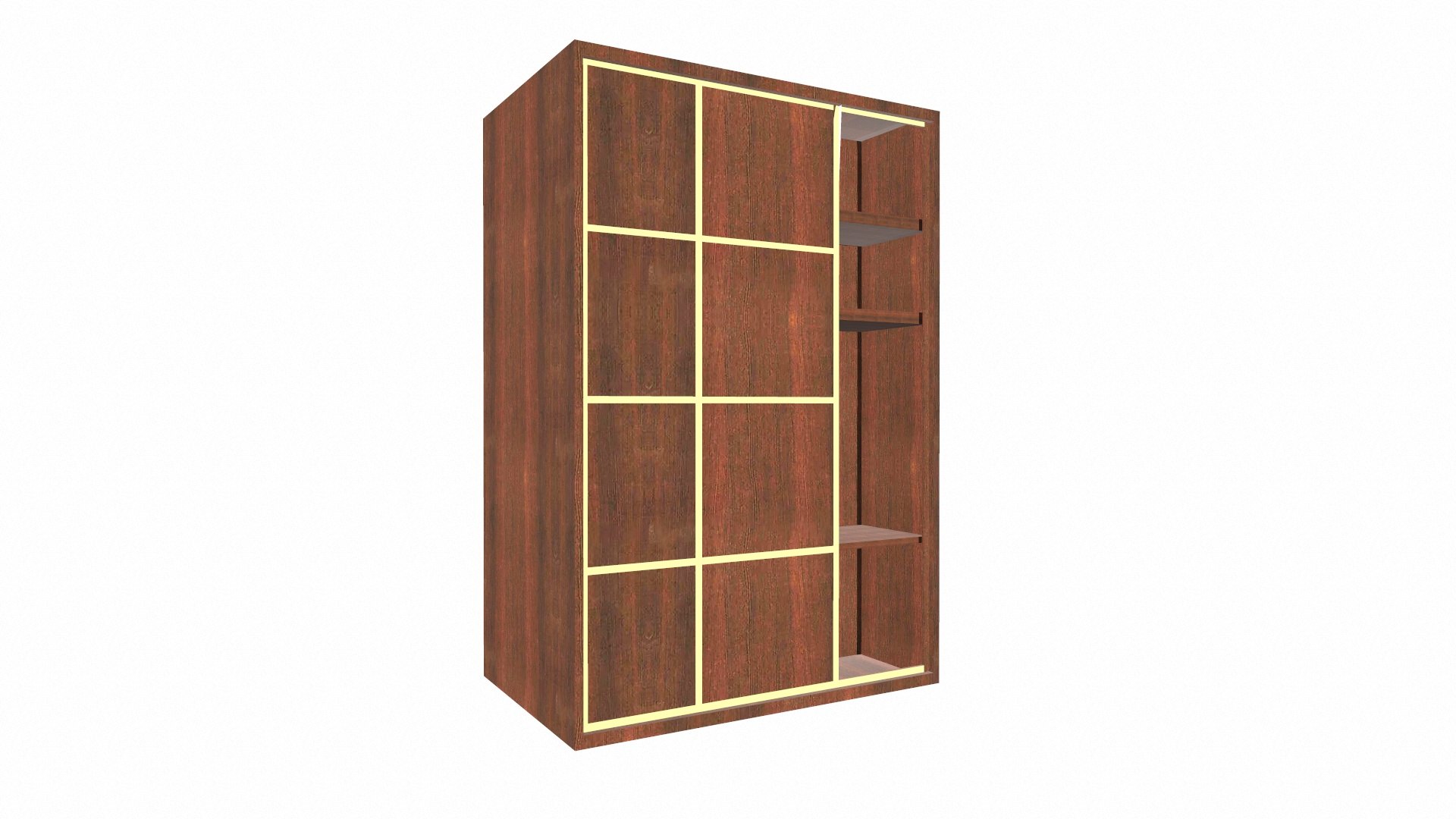 3D Almirah Racks Model - TurboSquid 2370840