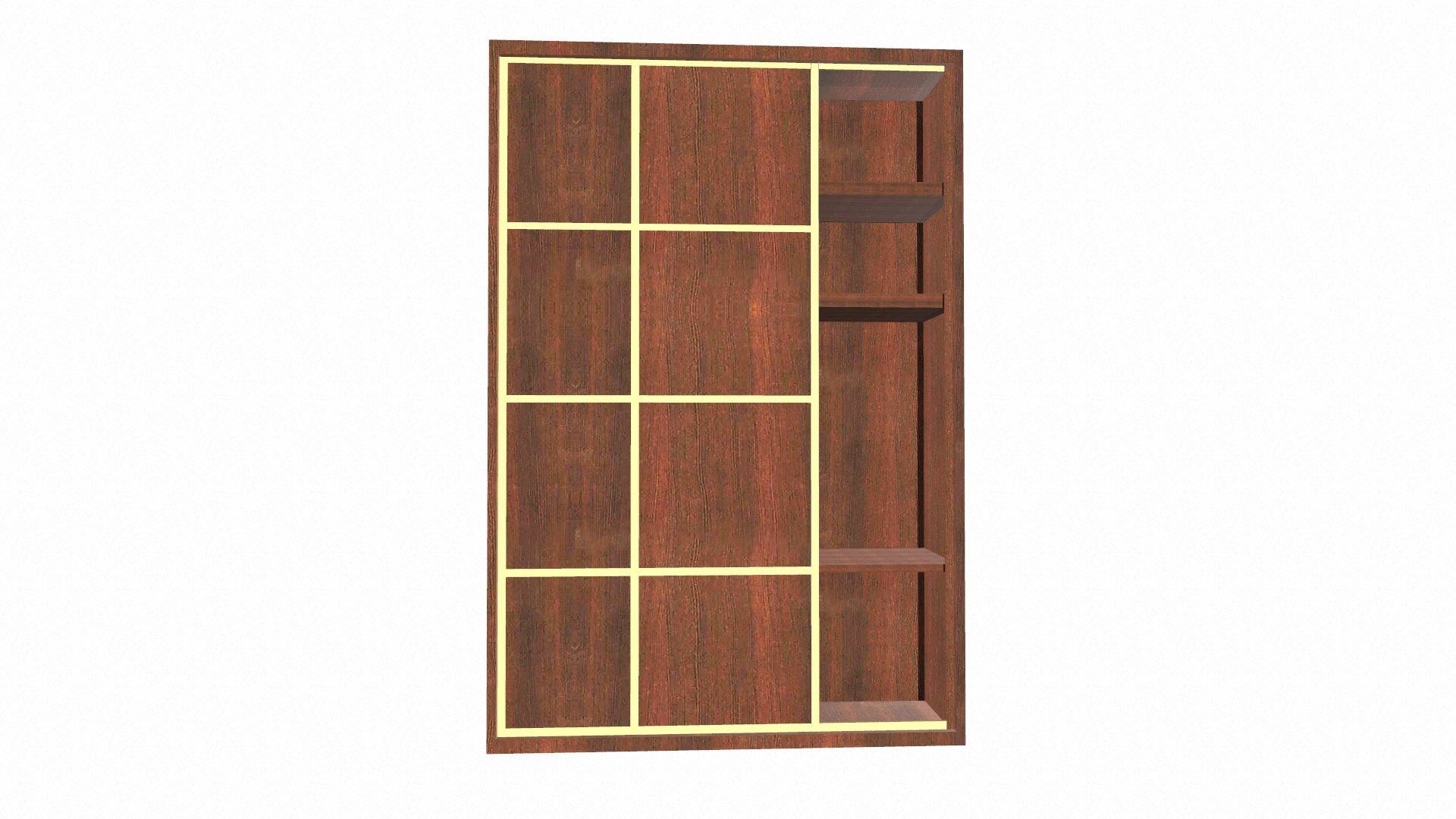 3D Almirah Racks Model - TurboSquid 2370840