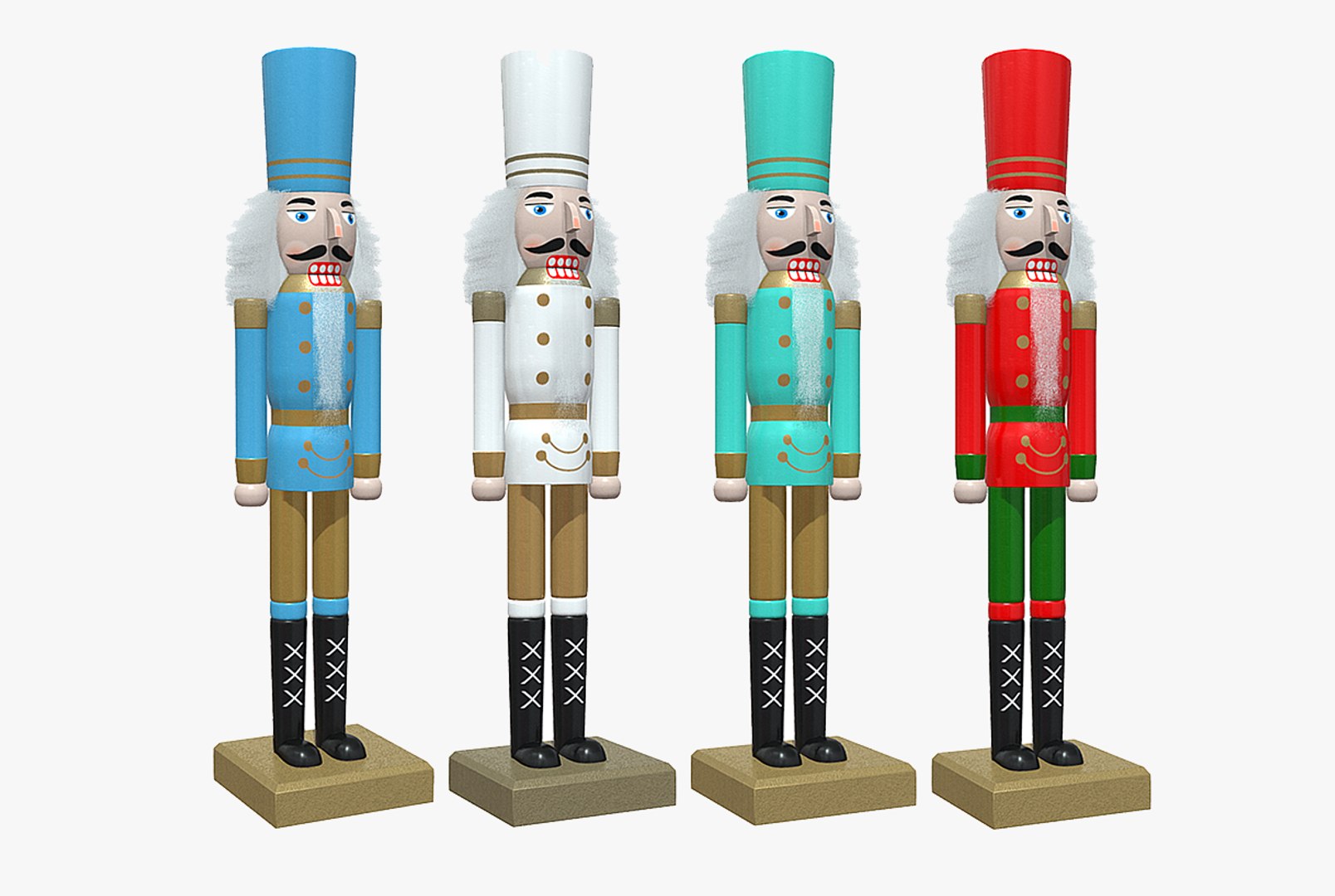 3D Wooden Nutcracker Model - TurboSquid 2160727
