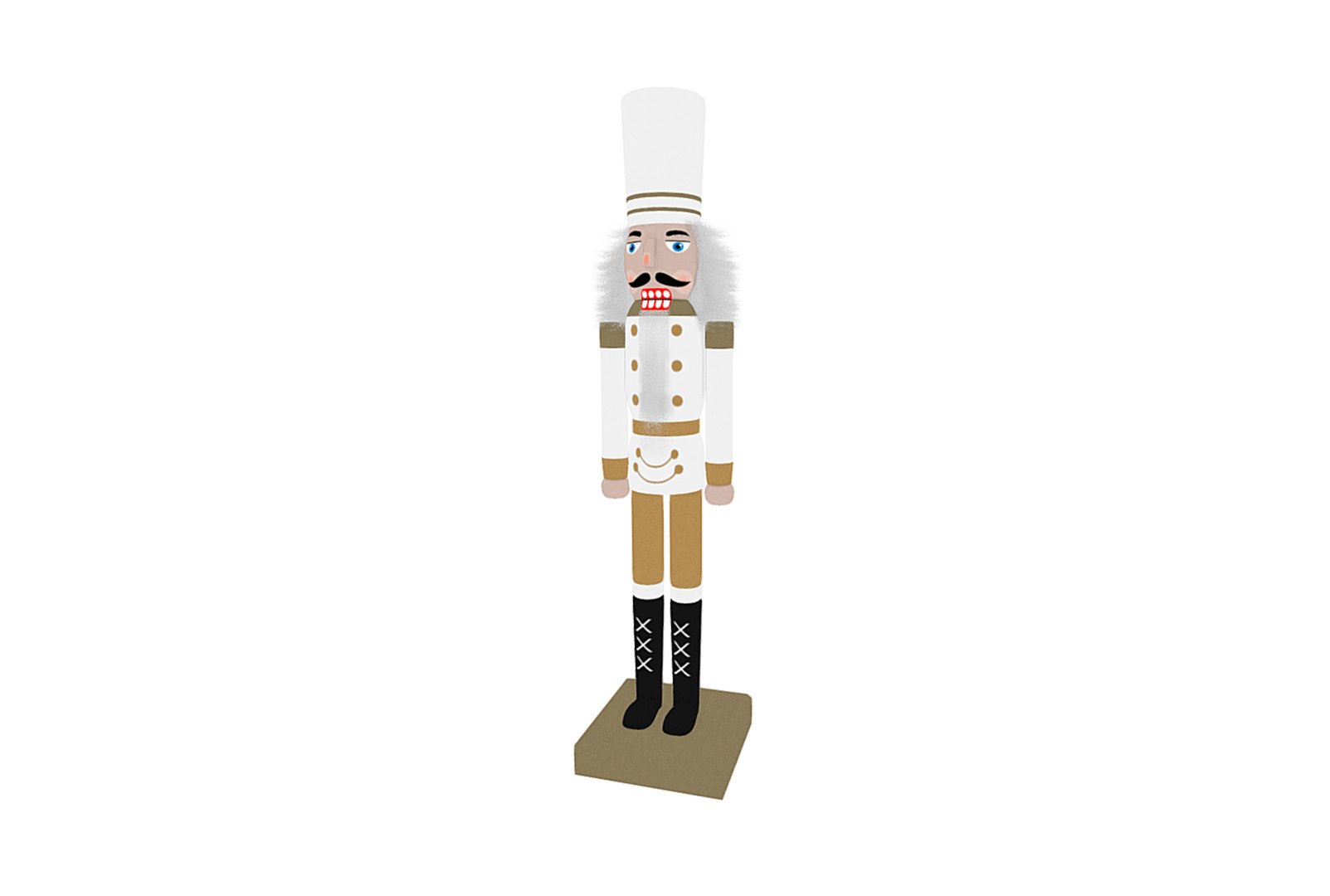 3D Wooden Nutcracker Model - TurboSquid 2160727