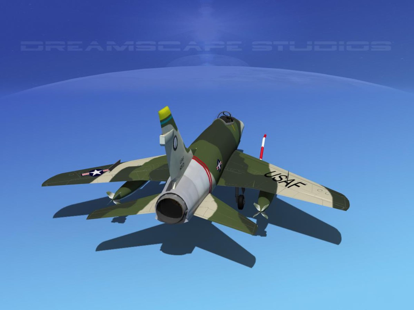 3d Super Sabre North American Model